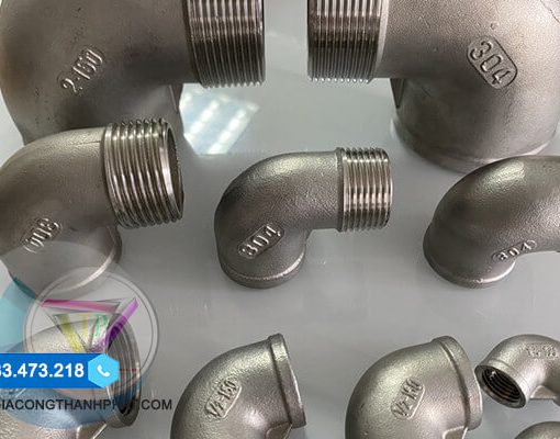 Co Inox Phi 60 - Dạng Co Hàn, Co Ren Inox 304 2 inch